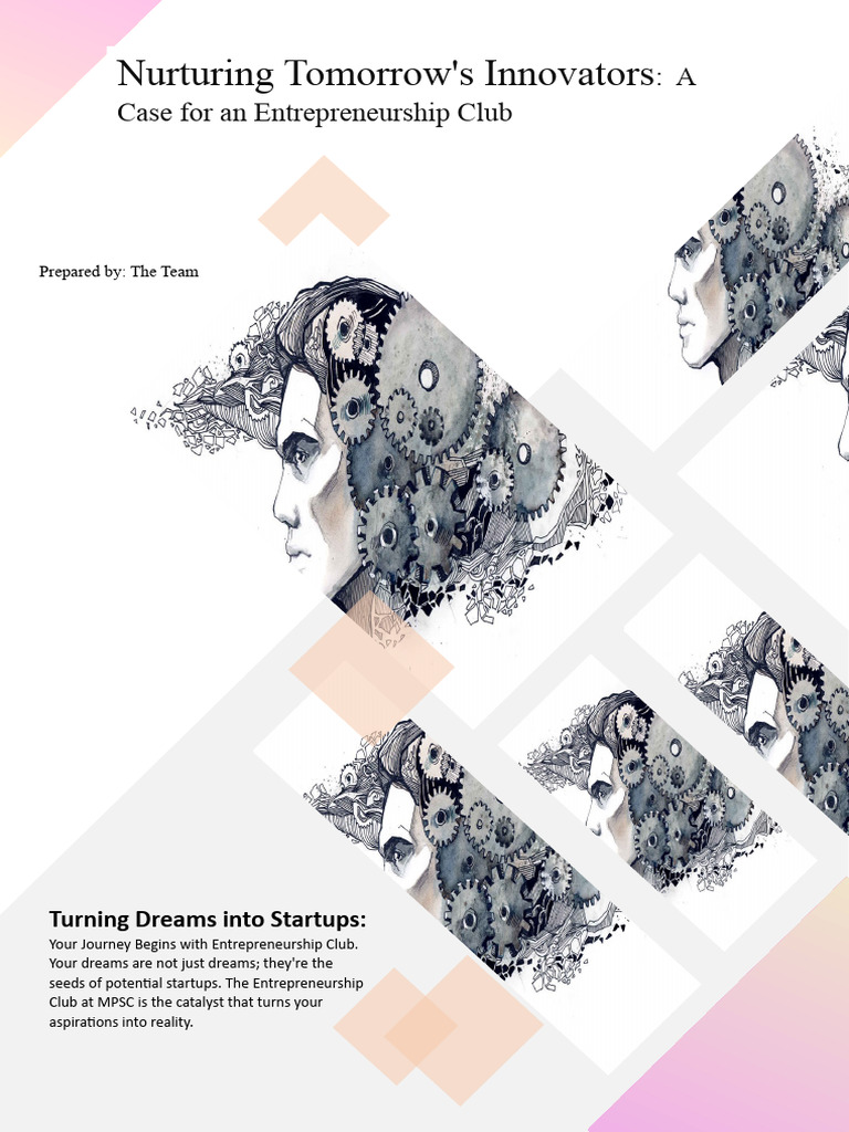 Pg-01-Proposal For Entrepreneurship Club - Title | PDF