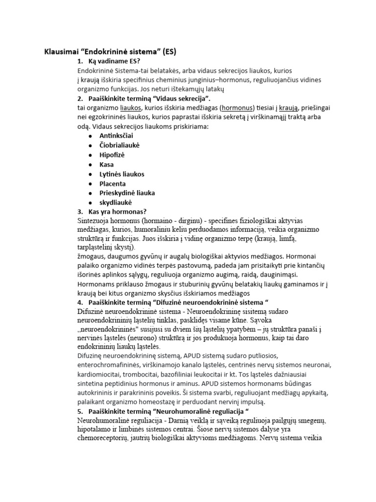 Hormonai Pasiruošimas | PDF