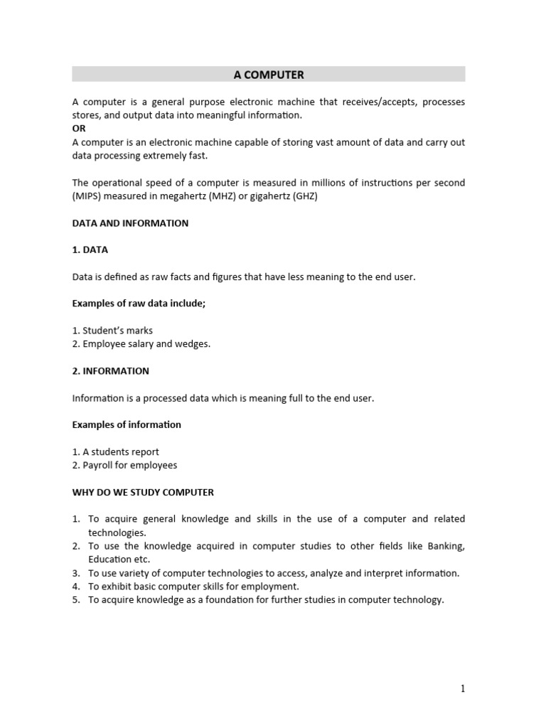 Introduction To Computer Skills For Uganda Christian University | Download Free PDF | Printer ...