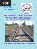 Point Machine FOR RAILWAY SIGNALING | PDF | Electric Motor | Clutch