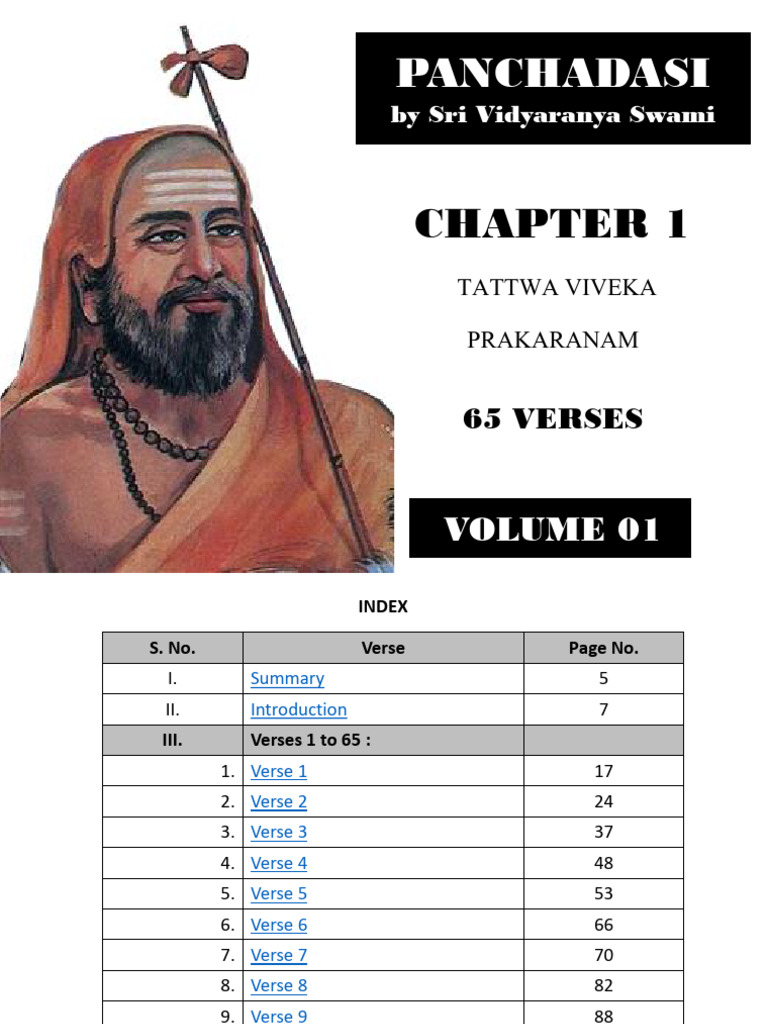 Panchadasi: Tattwa Viveka Insights | PDF | Brahman | Ātman (Hinduism)