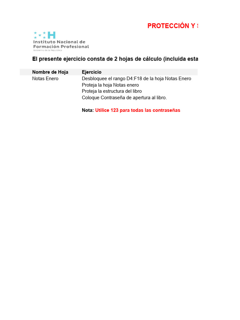 Ejercicio 7 Excel Intermedio - 10% | PDF