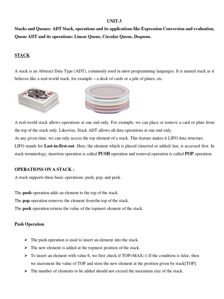 Data Structures: Stacks & Queues | PDF | Queue (Abstract Data Type ...