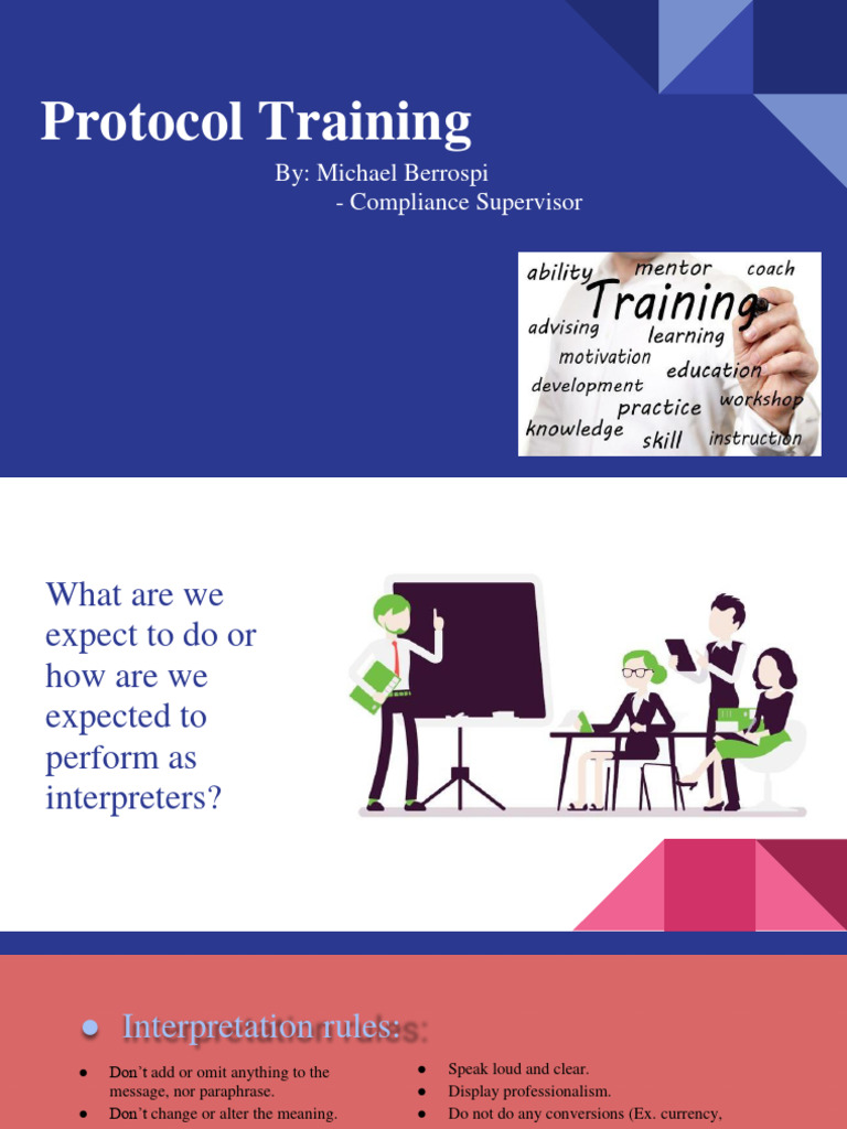 Protocol Training - QA - January 2023 | PDF | Translations | Telephone ...