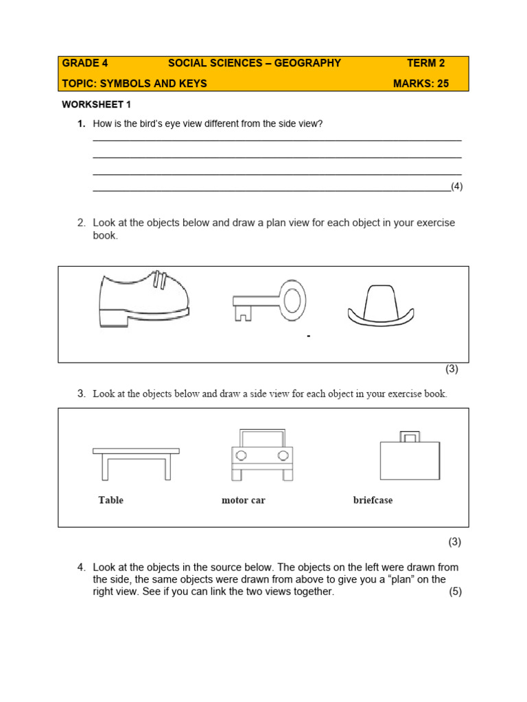 Social Sciences Grade 4 Worksheets May 2020 | PDF | Classroom | South ...