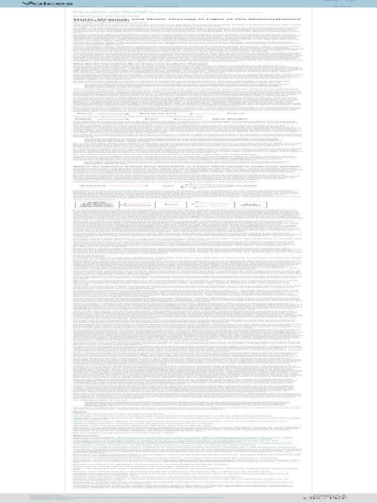 View of Music, Meaning, and Music Therapy Under The Light of The Molino:Nattiez Tripartite Model ...