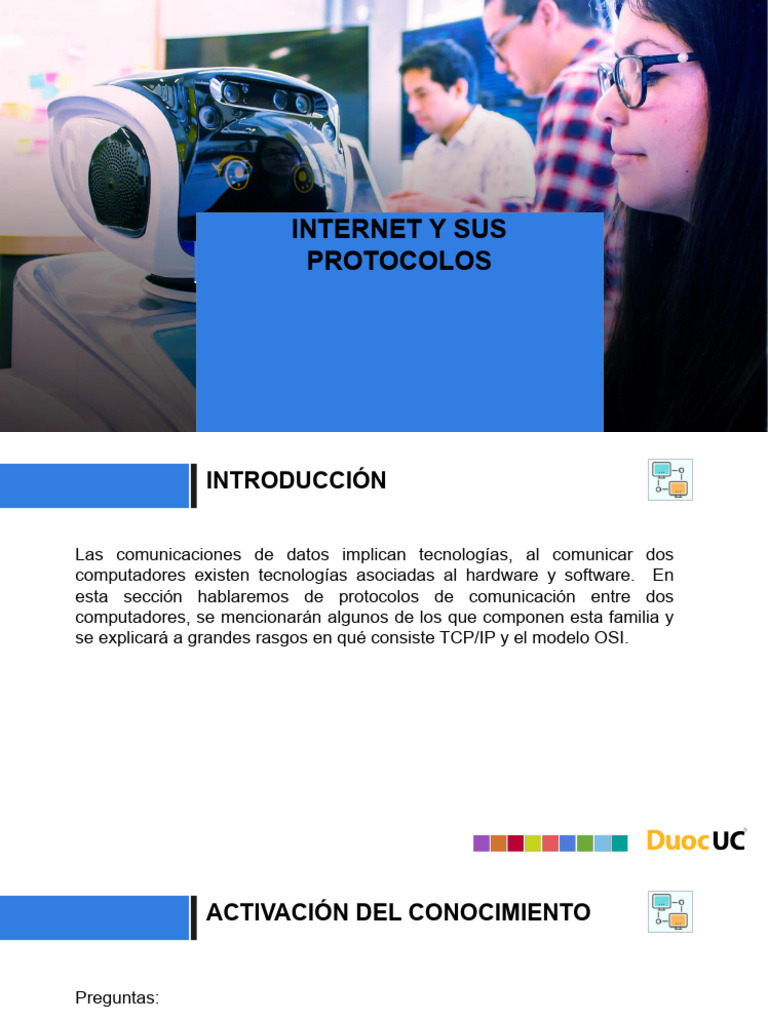 1.1.2 Internet y sus protocolos | PDF | Protocolos de internet | Red de computadoras