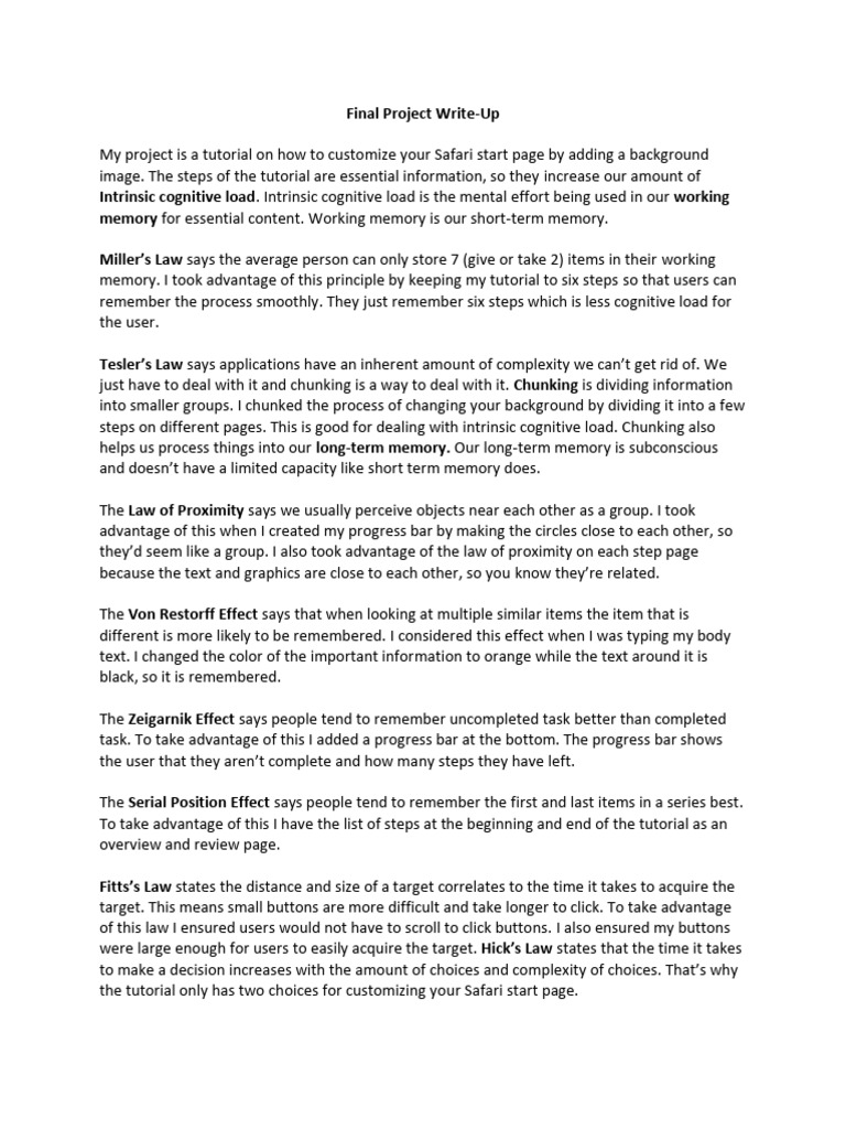 writeup | PDF | Memory | Behavioural Sciences