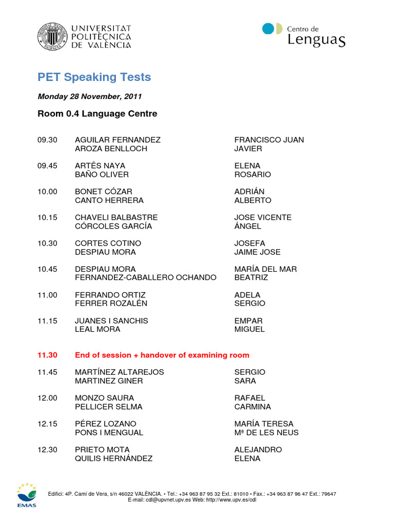 PET Speaking Tests (PDFDrive) | PDF