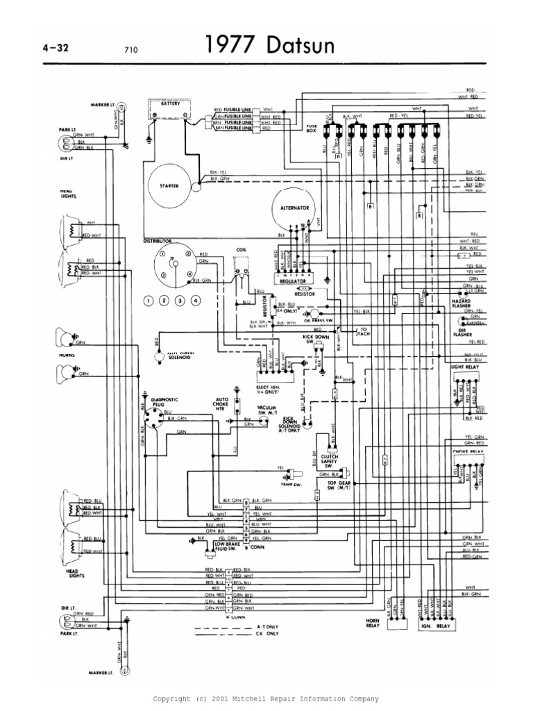 Datsun_710_Wiring_Diagram_1977 | PDF