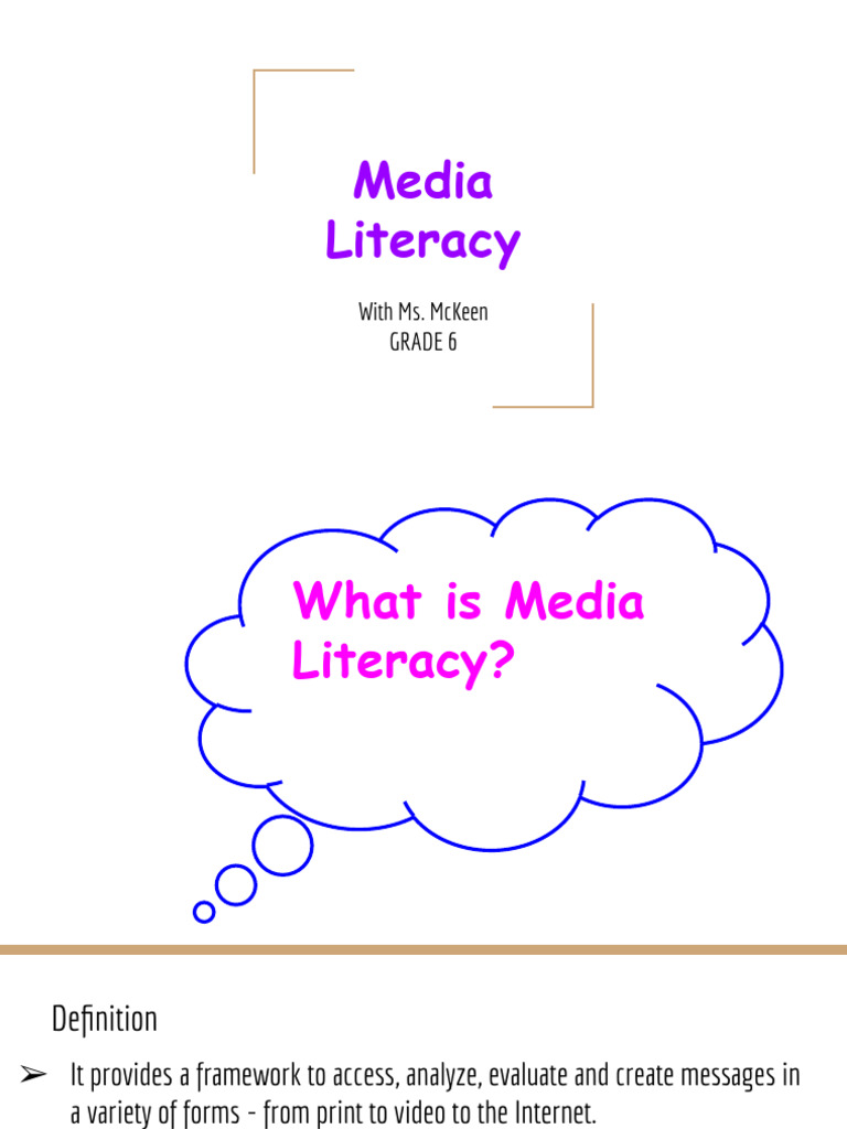 Understanding Media Literacy for Grade 6 | PDF | Audience | Target Audience