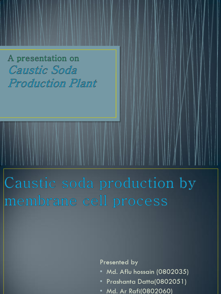 Caustic Soda Plant Design | PDF | Steam | Enthalpy