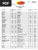 Consumer Menu South | PDF | Ice Cream | Chocolate