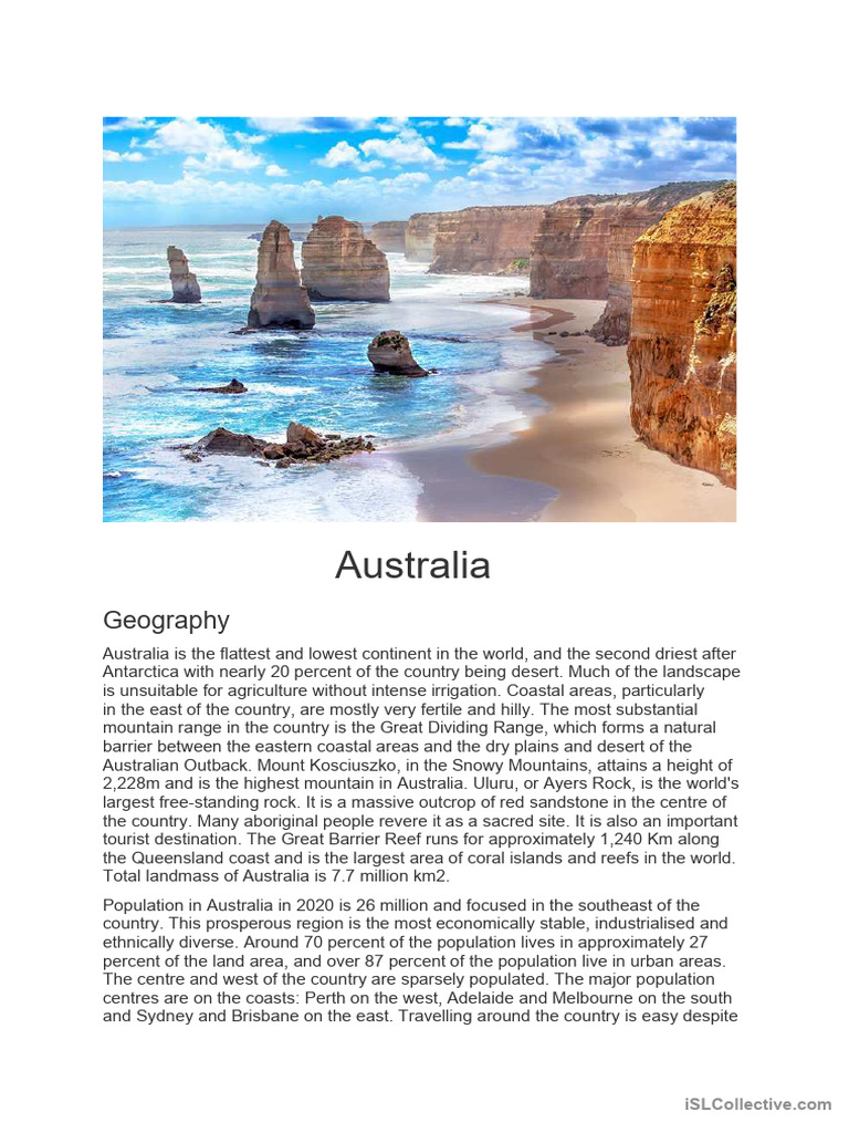 Australia | PDF | Australia | Rain