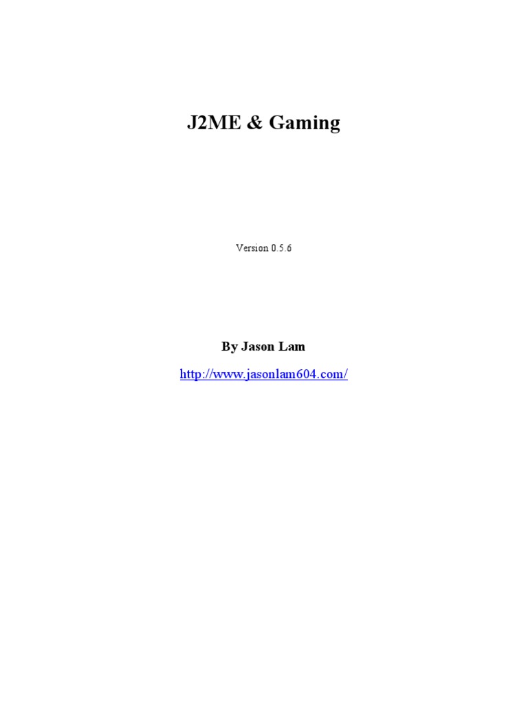 J2ME Game Development With MIDP2 | PDF | Mobile Game | Video Games
