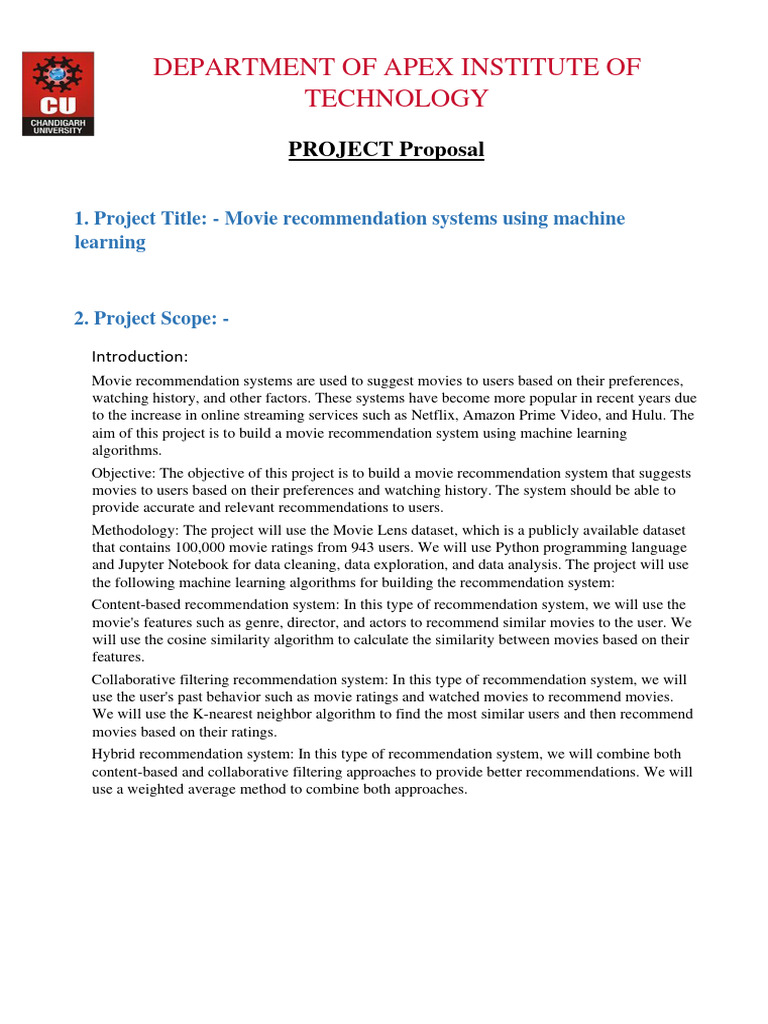 1. Project Proposal | PDF | Information Science | Collective Intelligence
