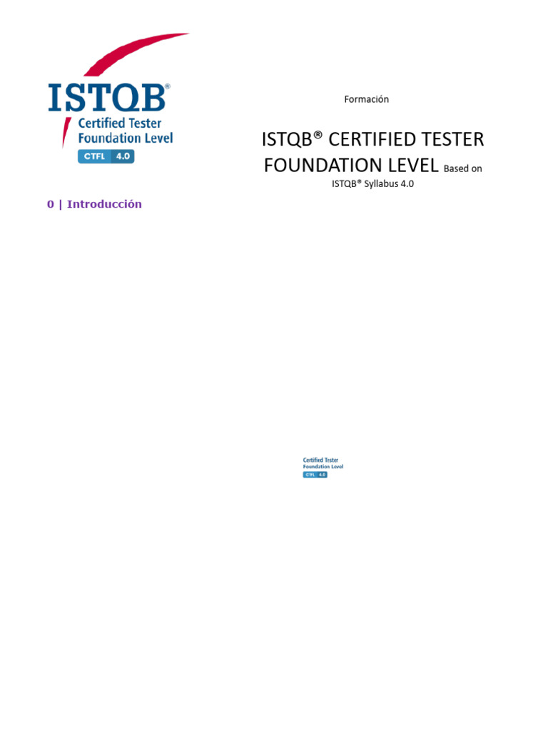 Cap 0 ISTQB CTFL V4 | PDF | Software