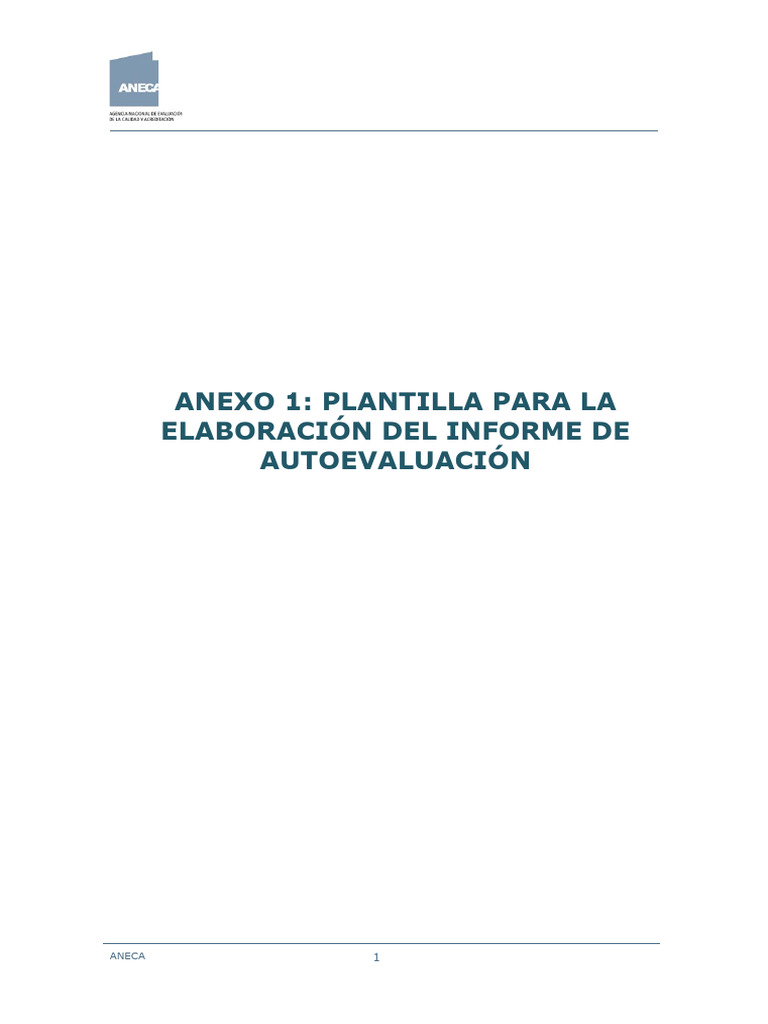 Modelo Autoinforme | PDF