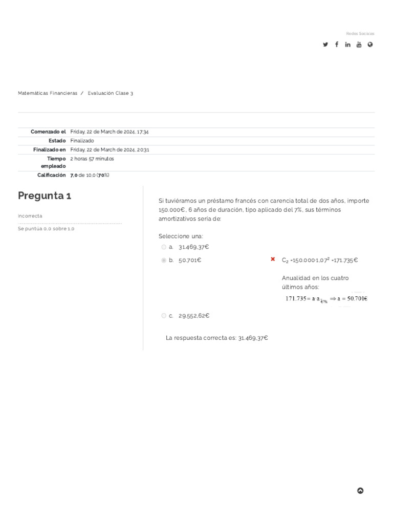 Evaluación Clase 3 | PDF | Contabilidad financiera | Finanzas personales
