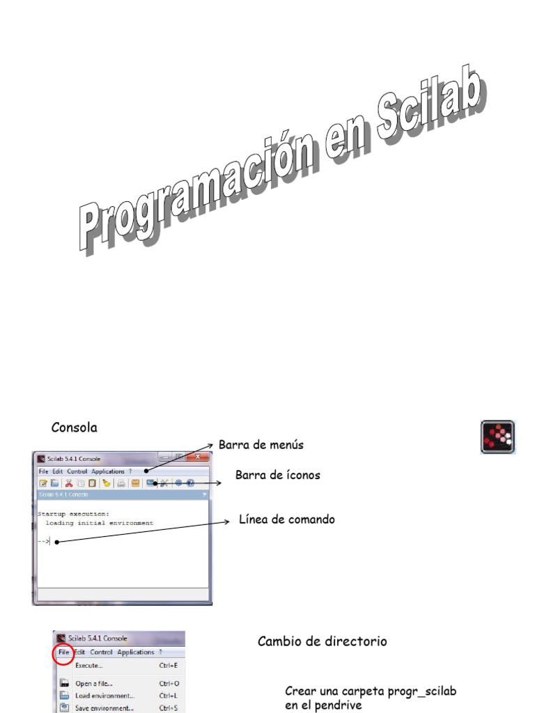 Programación Scilab Estructuras De Control Pdf Flujo De Control Matriz Matemáticas