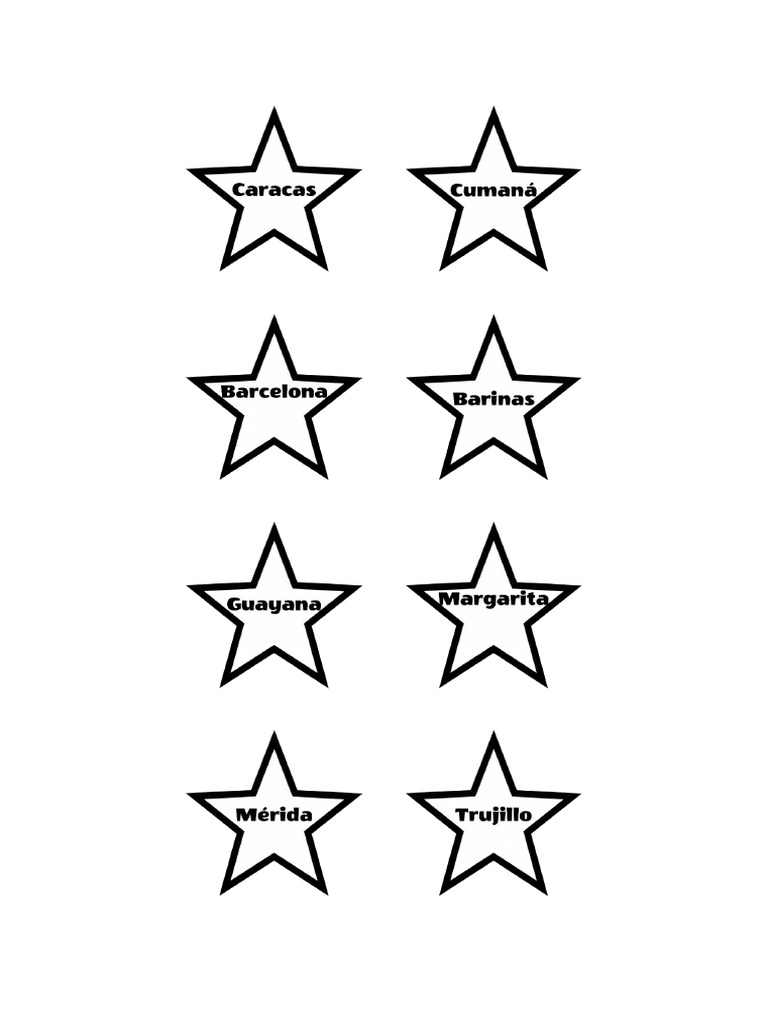 Estrellas de La Bandera de Venezuela | PDF