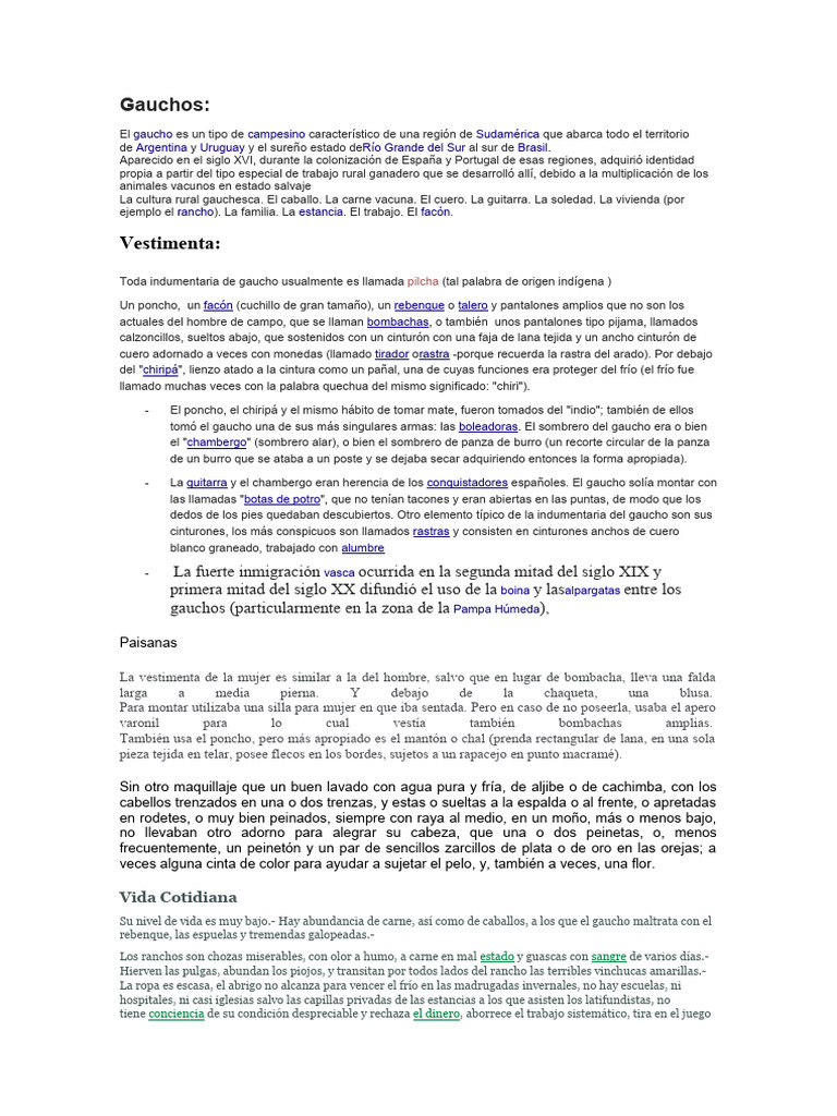Gauchos | PDF