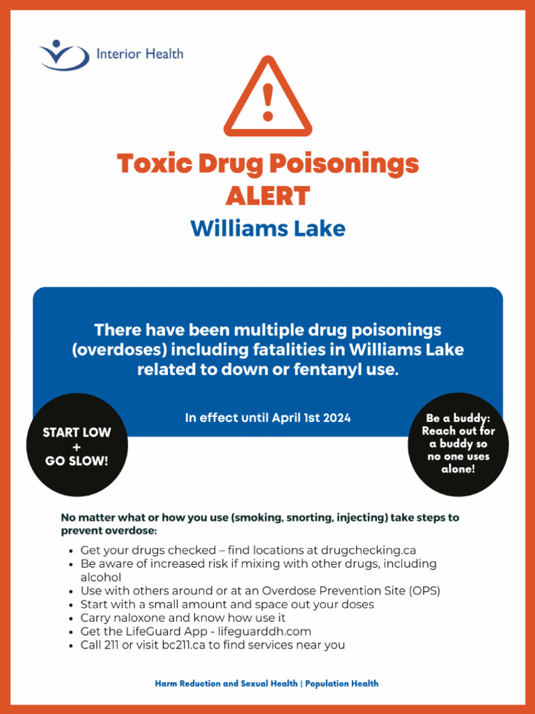 Toxic Drug Poisonings Alert Williams Lake 3-25-2024 - 0 | PDF