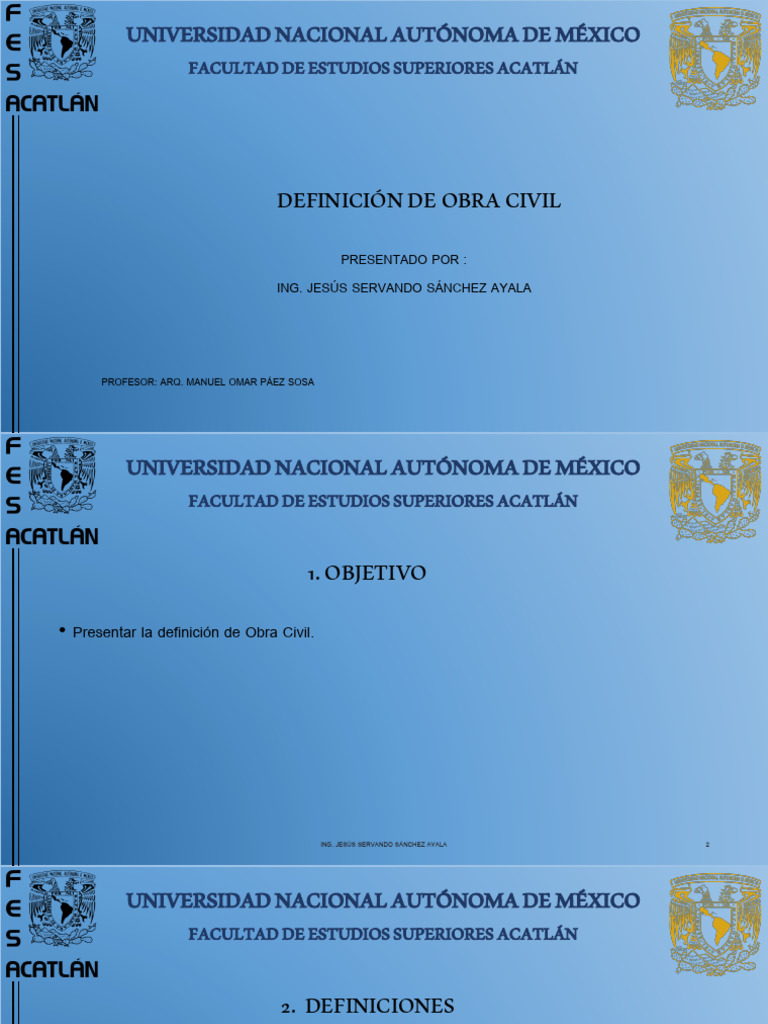 Concepto de Obra Civil | PDF | Ingeniero civil | México