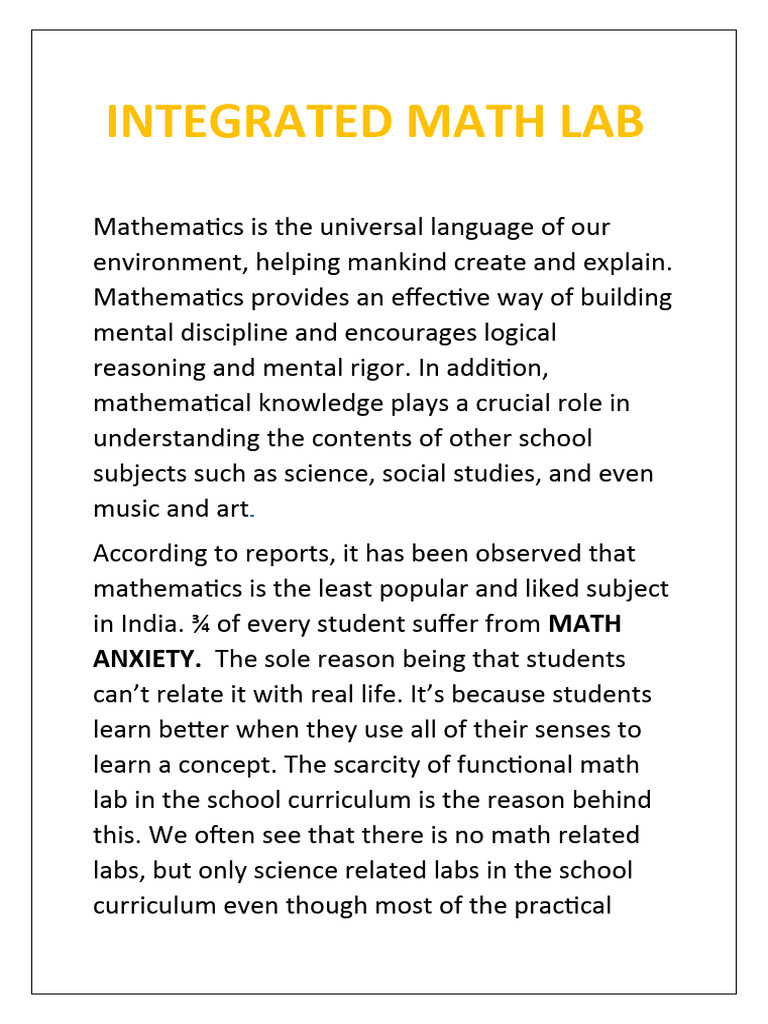 Synopsis - MATHS PROJECT | PDF