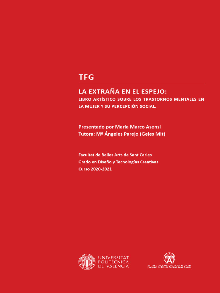 Marco - La Extrana en El Espejo Libro Artistico Sobre Los Trastornos ...