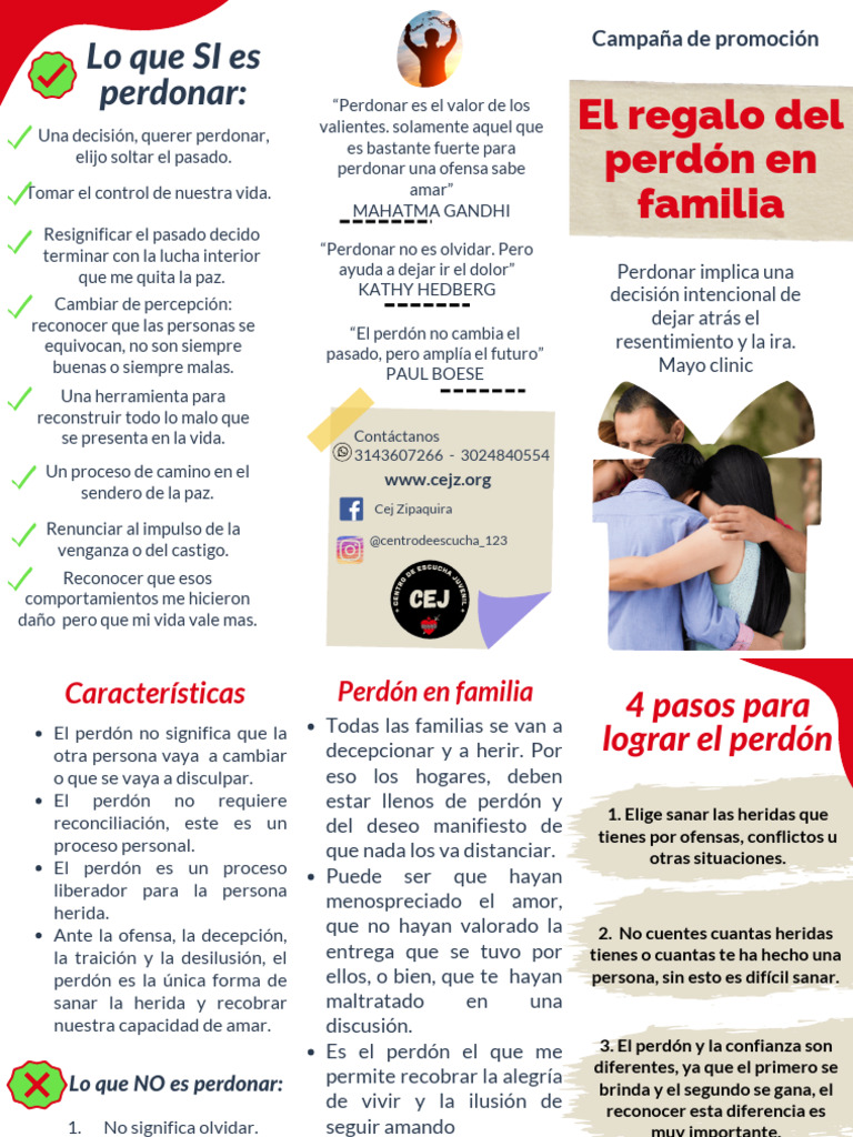 Campaña Sobre El Perdon | Descargar gratis PDF | Perdón | Sicología
