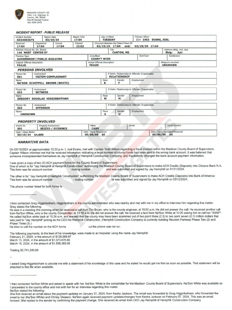 Incident Report Redacted | PDF