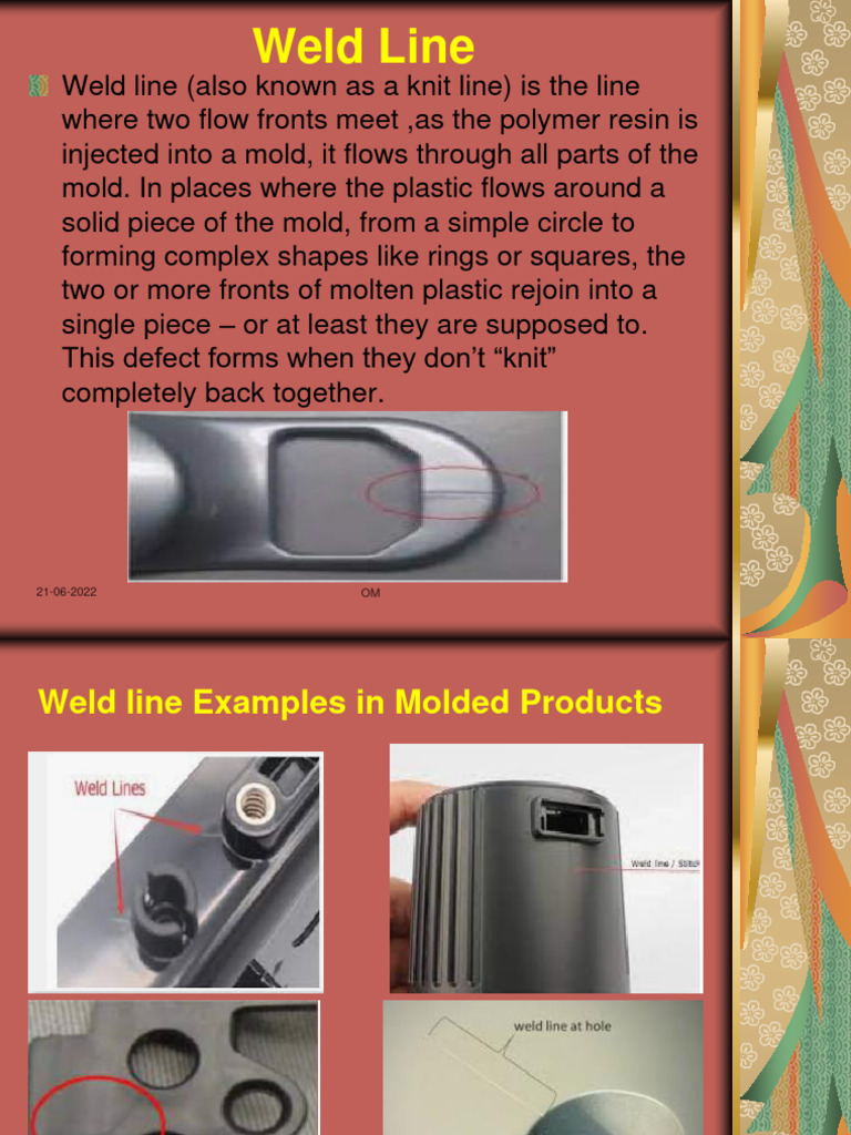 Weld Line Overview It S Troubleshooting in Moulding 1708970054 | PDF | Welding | Construction