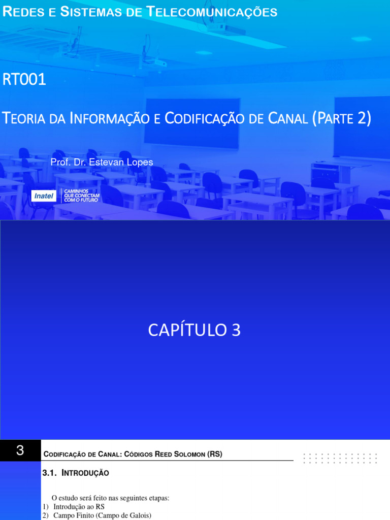 RT001 - TEORIA DA INFORMACAO E CODIFICACAO PARTE 2- 2024 | PDF
