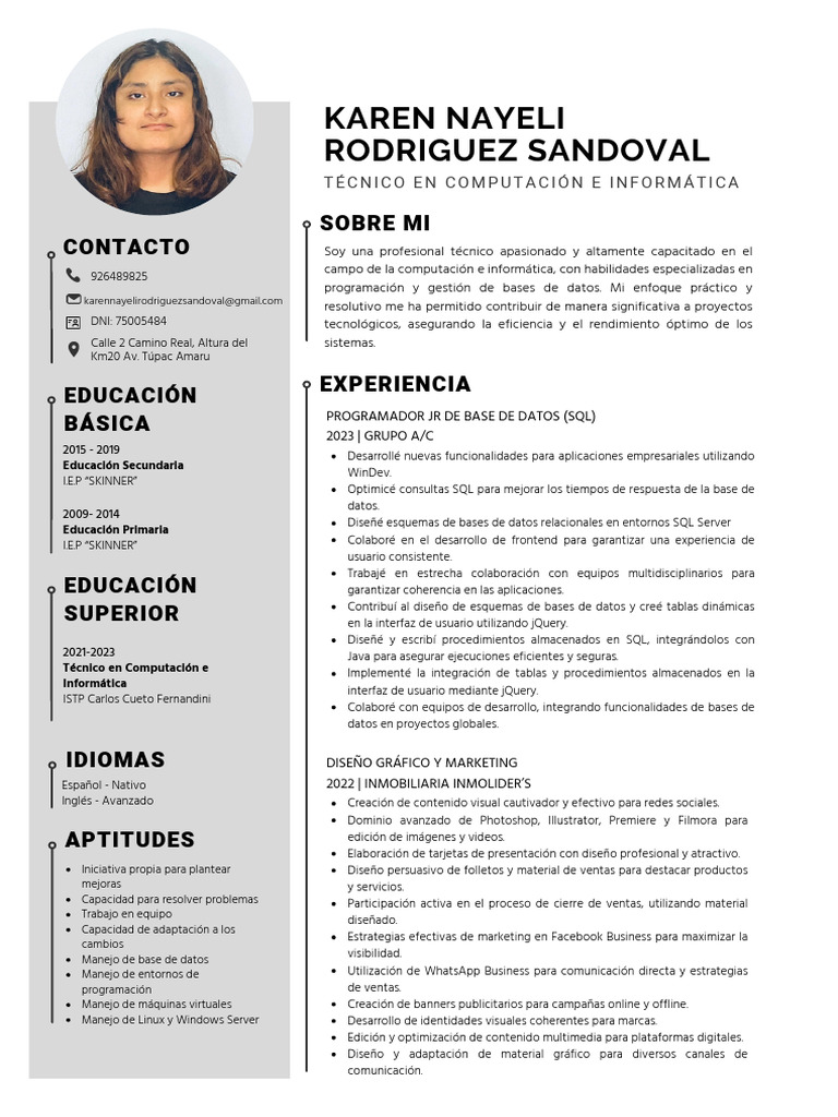 Karen Nayeli Rodriguez Sandoval - CV | PDF | Java (lenguaje de ... Karen Nayeli Rodriguez Sandoval - CV | PDF | Java (lenguaje de ...