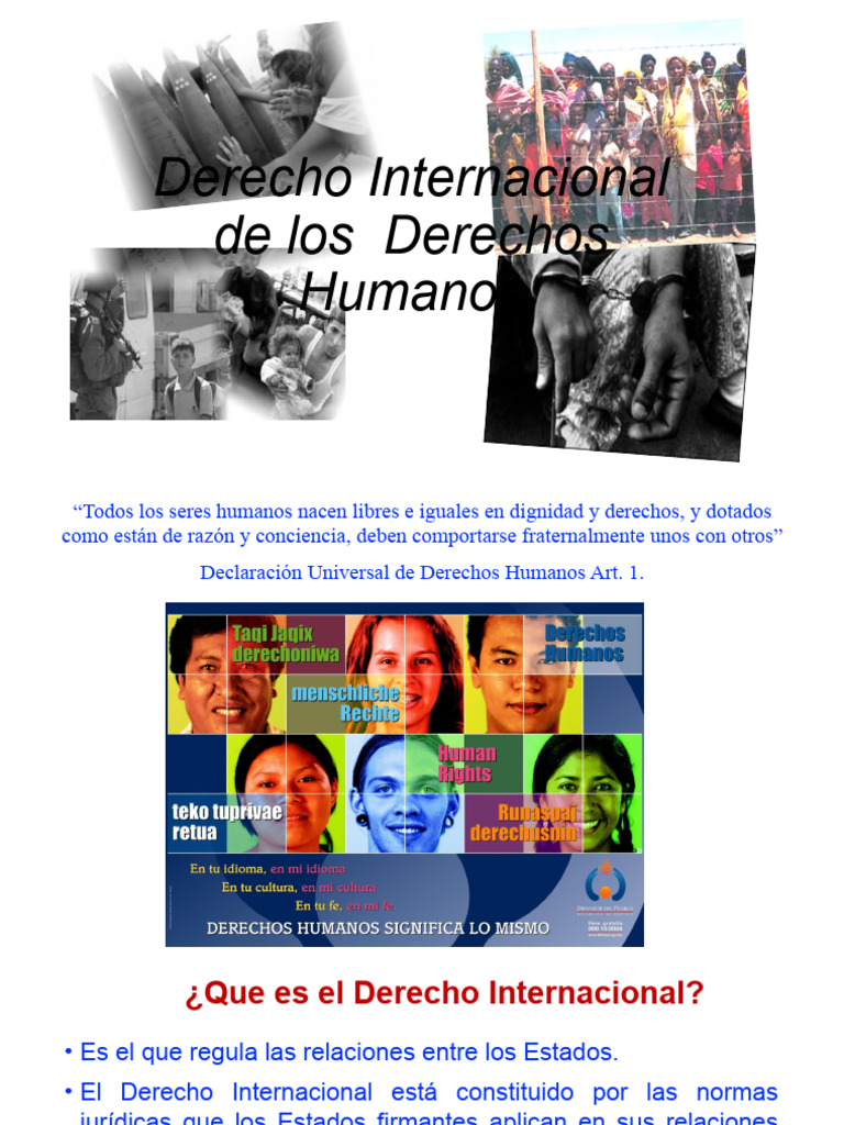 Características del Derecho Internacional Humanitario | PDF | Derechos ...