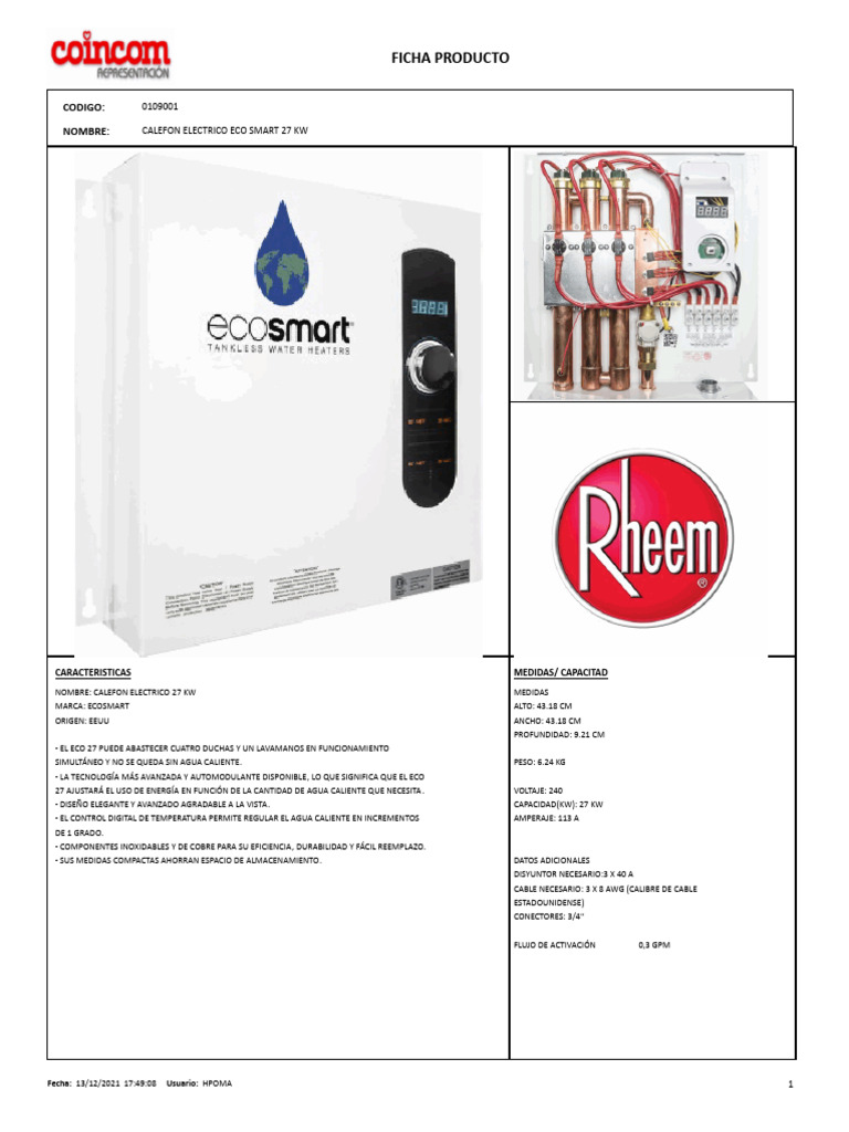Eco Smart 27 KW | PDF