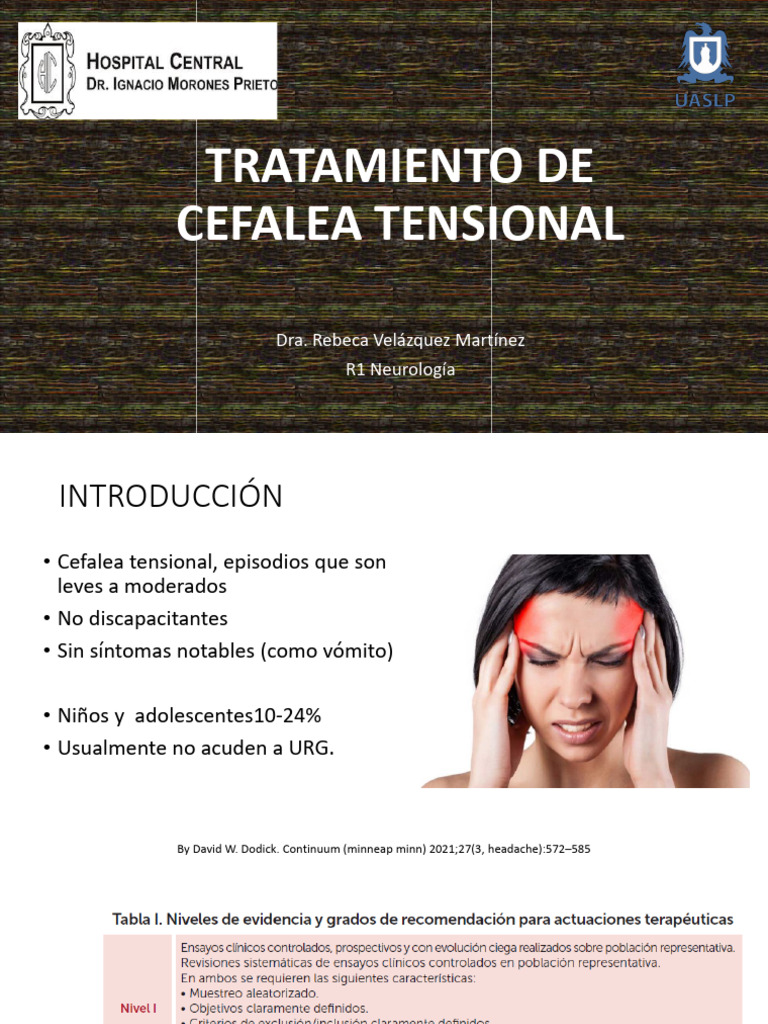Tratamiento de Cefalea Tensional | PDF | Droga anti-inflamatoria libre ...