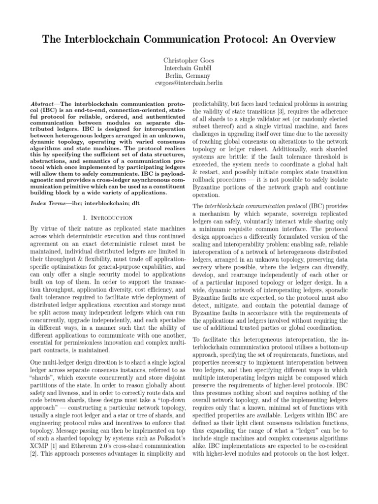 The I | PDF | Transmission Control Protocol | Computer Network