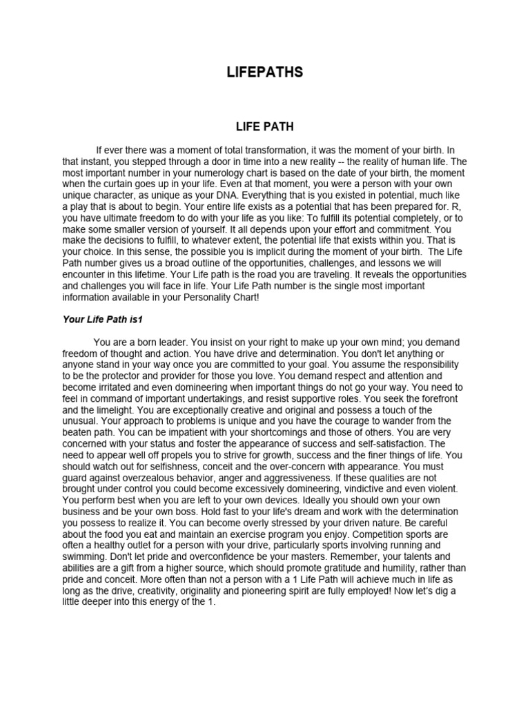 LIFEPATHS | PDF | Yin And Yang | Truth