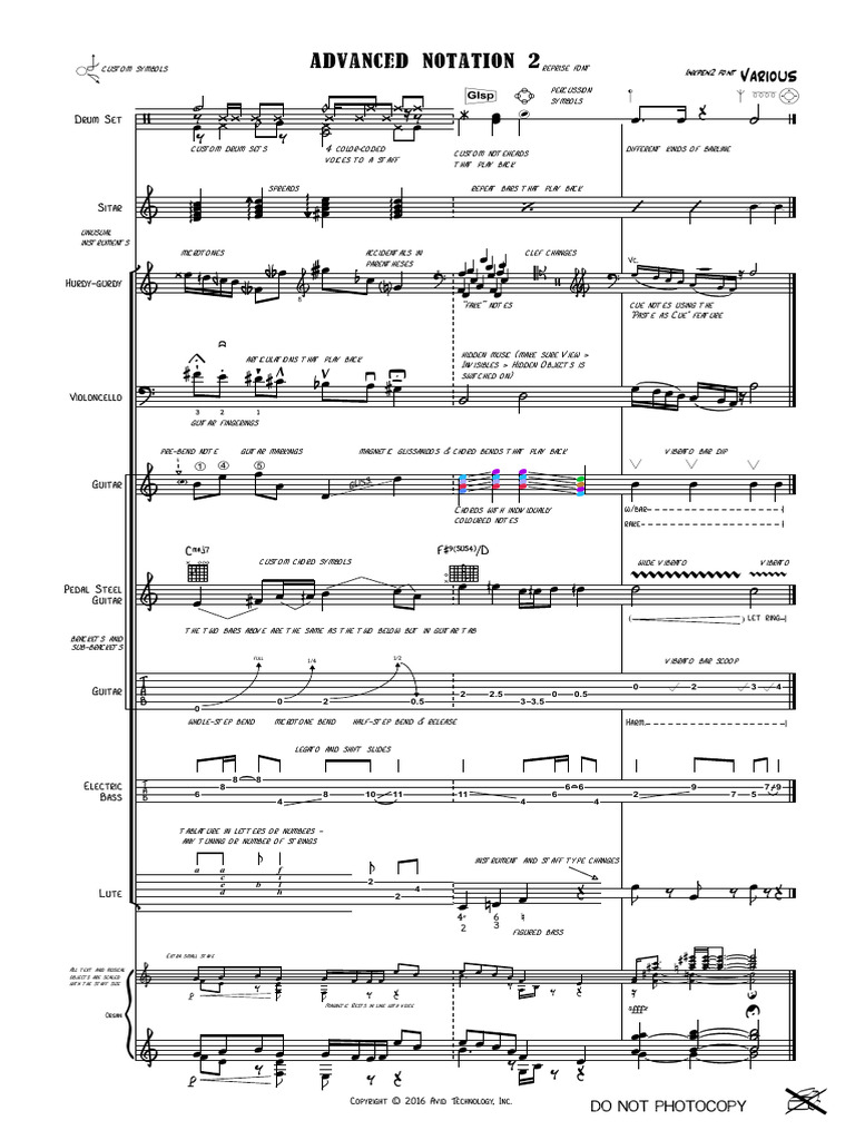 Advanced Notation 2 - Full Score | PDF | Elements Of Music | Celtic ...