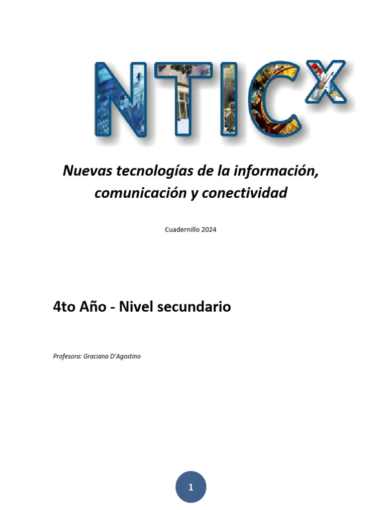 Cuadernillo NTICx 2024 | PDF | Inteligencia artificial | Inteligencia (IA) y semántica