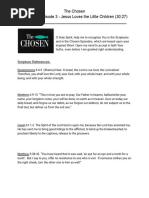 The Chosen Season 3 Discussion Guide | PDF | Jesus | Disciple ...