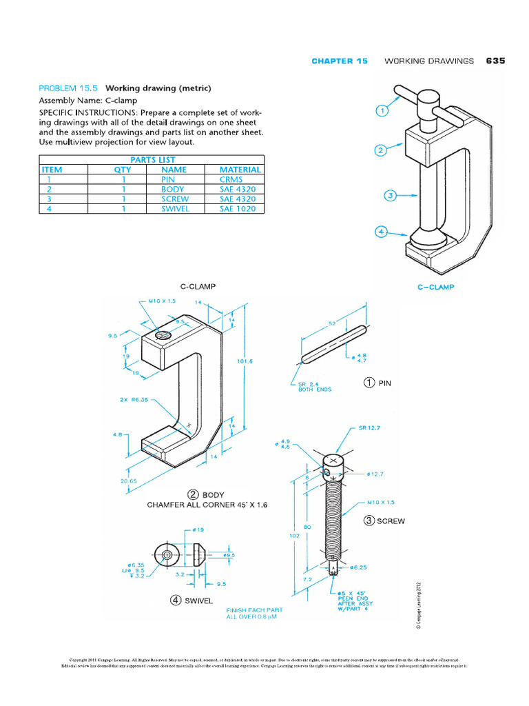 Livro - Engineering Drawing and Design 5e c.2012 - Madsen | PDF