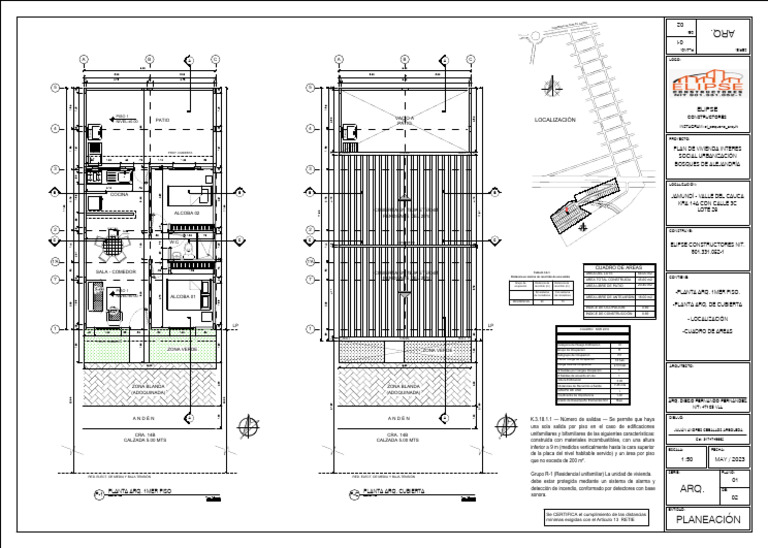Planos de Vivienda en Jamundí, Valle | PDF