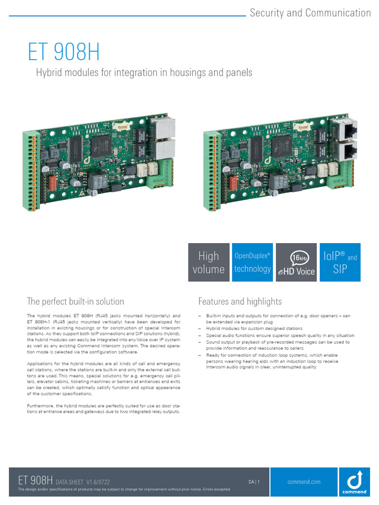 HPU Commennd Board | PDF | Session Initiation Protocol | Port (Computer Networking)