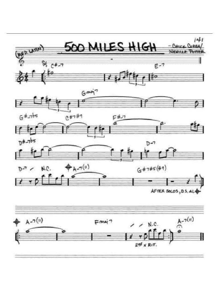 500 Miles High | PDF