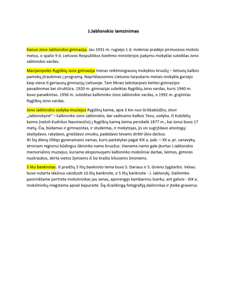 J. Jablonskis | PDF