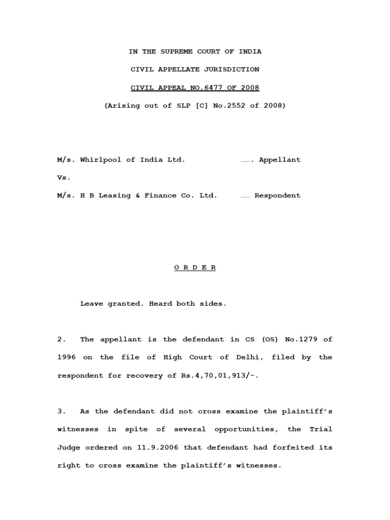 Supreme Court Ruling on Cross-Examination | PDF | Lawsuit | Appeal