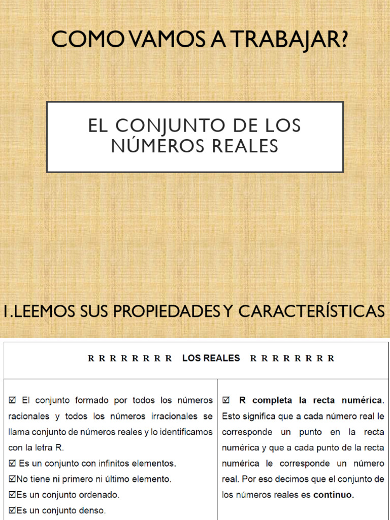 1 El Conjunto de Los Números Reales - Intervalos - Inecuaciones | PDF | Matemáticas | Objetos ...